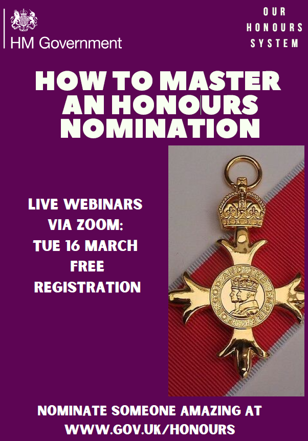 Queens Honours – How to Master an Honours Nomination
